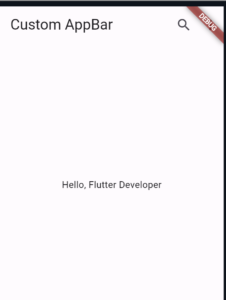 How to Customize Appbar in Flutter? - AppOverride